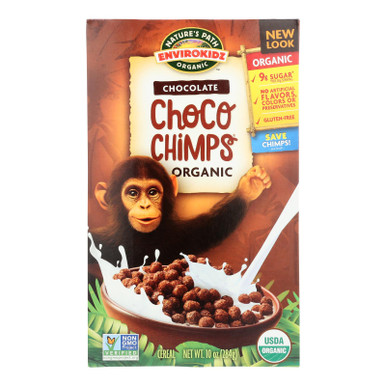 Envirokidz Organic Cereal - Choco Chimps - Case Of 12 - 10 Oz.