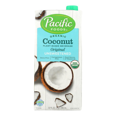 Pacific Natural Foods Coconut Original - Unsweetened - Case Of 12 - 32 ...