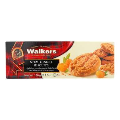 Walkers Shortbread Biscuits - Stem Ginger And Chocolate - Case Of 12 ...