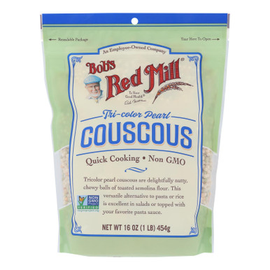 Bob's Red Mill - Couscous Pearl Tri Color - Case Of 4 - 16 Oz