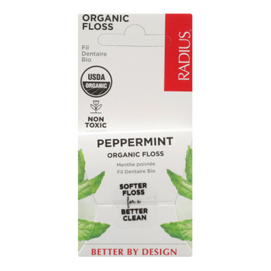 Radius Floss, Mint With Natural Xylitol - Case Of 6 - 55 Yd