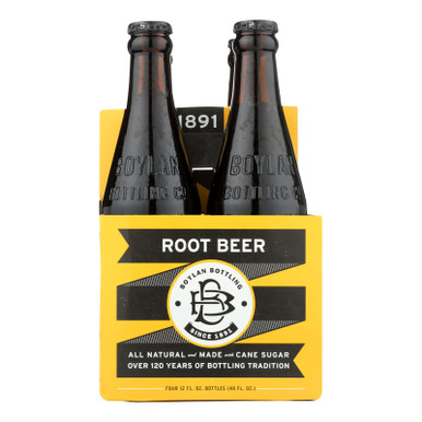 Boylan Bottling - Soda - Root Beer - Case Of 6 - 4/12 Fl Oz. - Pure ...