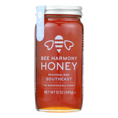 Bee Harmony Honey Regional Raw - Case Of 6 - 12 Oz - Pure Modern Living