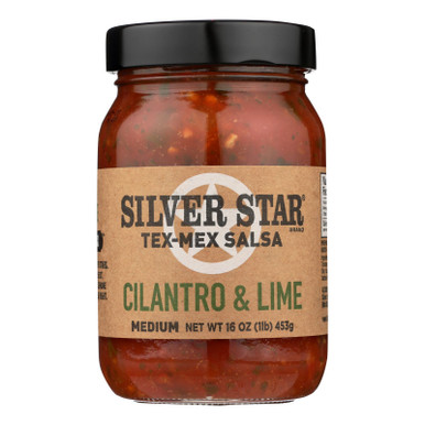 Silver Star - Salsa Cilantro & Lime Medium - Case Of 6 - 16 Oz - Pure ...