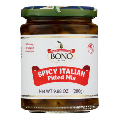Bono - Olive Mix Spicy Itln Pitted - Case Of 6-9.88 Oz - Pure Modern Living