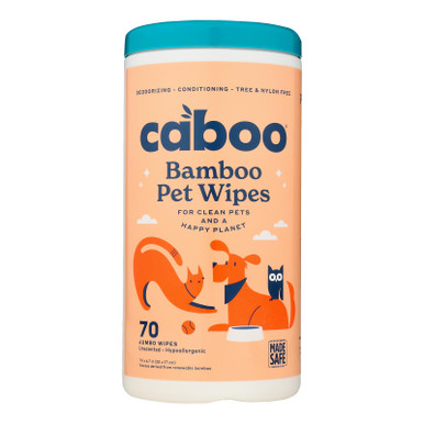 Caboo - Wipes Bamboo Pet - Case Of 8-70 Ct - Pure Modern Living