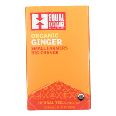 Equal Exchange - Tea Ginger - Case Of 6-20 Ct - Pure Modern Living