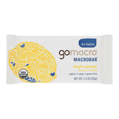 Gomacro - Bars Lemon Protein - Case Of 12-2.3 Oz - Pure Modern Living