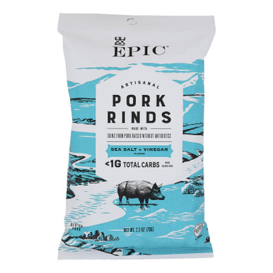 Epic - Pork Rinds Sea Salt Vinegar - Case Of 12-2.5 Oz - Pure Modern Living