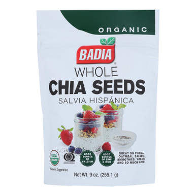 Badia - Seeds Chia Whole - Case Of 8-9 Oz - Pure Modern Living