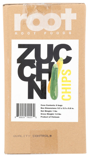 Root Foods - Root Chip Zucchini Sea Salt - Case Of 8-6/2.5 Oz - Pure Modern Living