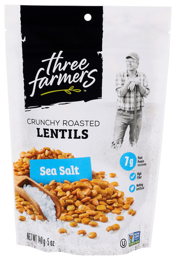 Three Farmers Foods Inc Snack Lentil Lghtly S - Case of 6 - 140.0 GM ...