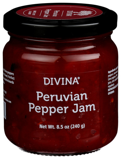 Divina Jam Pepper Peruvian - Case of 12 - 8.500 OZ - Pure Modern Living
