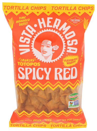 Vista Hermosa Chips Tortilla Red Spicy - Case of 6 - 9.000 OZ - Pure ...
