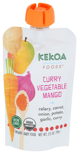 Kekoa Food Baby Curry Veg Mngo - Case of 6 - 3.500 OZ - Pure Modern Living