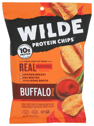 Wilde Snacks Chip Chicken Buffalo - Case of 12 - 4.000 OZ - Pure Modern ...