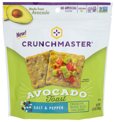 Crunchmaster Cracker Avocado Toast S&p - Case of 12 - 3.540 OZ - Pure ...