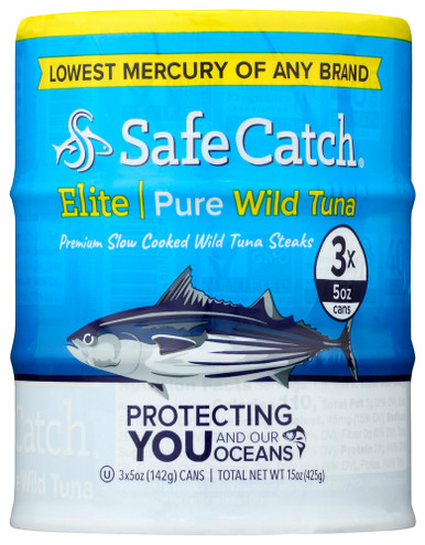 Safecatch Tuna Elite Pure 3 Cans - Case of 6 - 15.00 OZ - Pure Modern ...