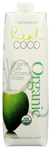 Real Coco Water Pure Organic - Case of 6 - 33.80 FO - Pure Modern Living