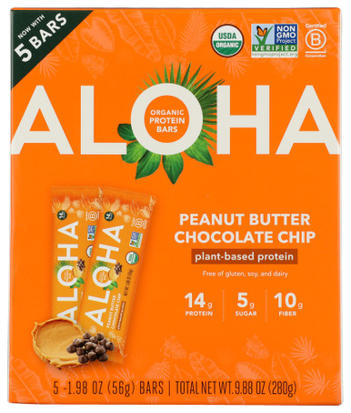 Aloha Bar Pb Choc Chip - Case of 6 - 5.000 PK - Pure Modern Living