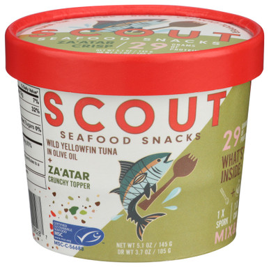 Scout Tuna Zaatar Snack Kit - Case of 6 - 5.100 OZ - Pure Modern Living