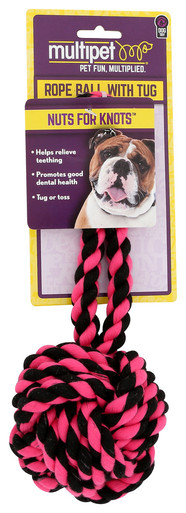 Multipet Toy Dog Nuts For Knots - Case of 3 - 1.000 EA - Pure Modern Living