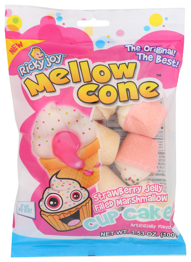 Ricky Joy Cone Mellow Cpcke Strwbr - Case of 18 - 3.530 OZ - Pure ...