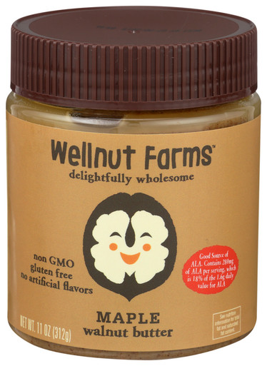 Wellnut Farms Nut Bttr Walnut Maple - Case of 6 - 11.00 OZ - Pure ...