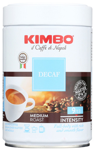 Kimbo Coffee Decaf Grnd Tin - Case of 6 - 8.800 OZ - Pure Modern Living