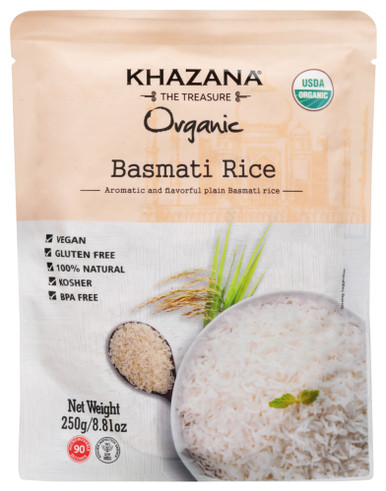 Khazana Rice Basmati Rte - Case of 6 - 8.810 OZ - Pure Modern Living
