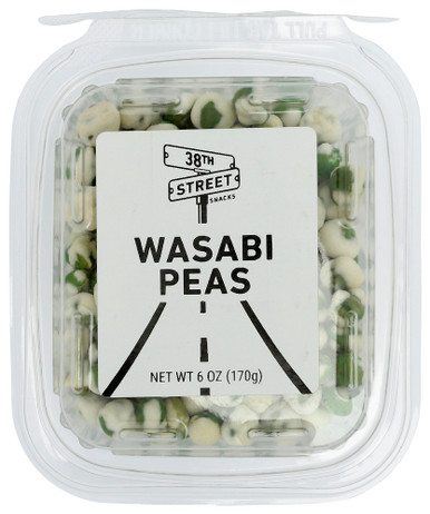 38th Street Peas Wasabi Tub - Case of 12 - 6.000 OZ - Pure Modern Living