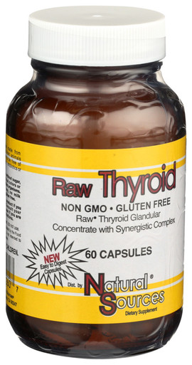 Natural Sources Raw Thyroid - 60.00 CP - Pure Modern Living