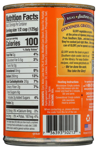 Glory Foods Corn Skillet Seasoned - Case of 12 - 15.00 OZ - Pure Modern ...