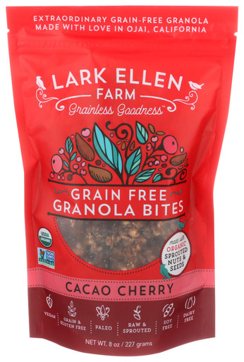 Lark Ellen Farm Granola Bites Cacao Chery - Case of 6 - 8.000 OZ - Pure ...