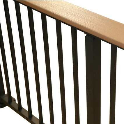 Westbury Tuscany 98" Drink Rail Adapter Black - Hackmann Lumber