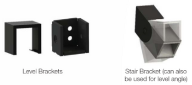 RDI Excalibur Steel Rail Bracket Kit (4 ct) | Hackmann Lumber