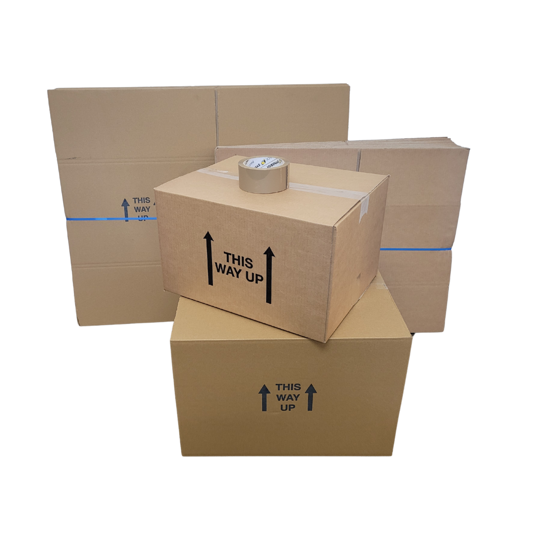 2 Bedroom Moving Removal Boxes (20 boxes plus tape) - ASC Direct