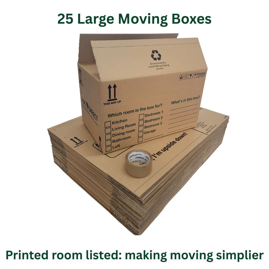 Large removal Boxes - 25 boxes - ASC Direct