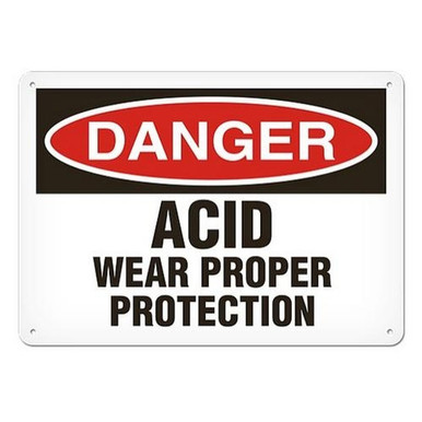 OSHA Safety Sign | Danger Acid Wear | Incom SIgns