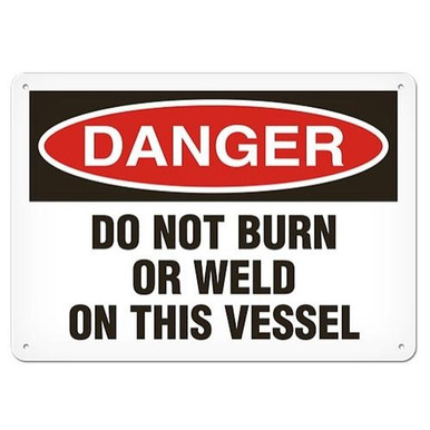OSHA Safety Sign | Danger Do Not Burn | INCOM