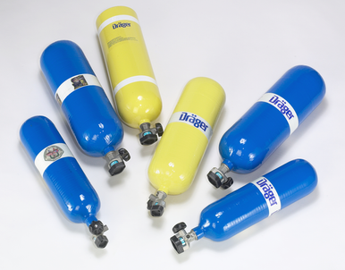 Air Cylinders - KIT, Cylinder/Valve, Carbon 2216psi, 30 Min, CLR | Draeger
