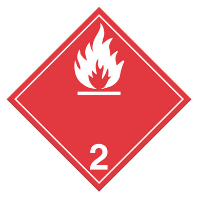 Class 2.1 Flammable Gases Placard (Pack of 100 pcs) - All Safety
