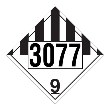 Class 9 Placard "Environmentally Hazardous Substance" (Pack of 100 pcs)