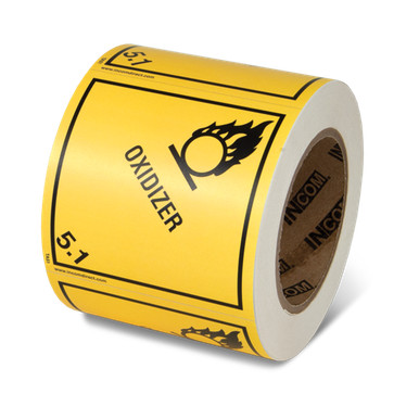 Class 5.1 DOT Label - "Oxidizer 5.1"