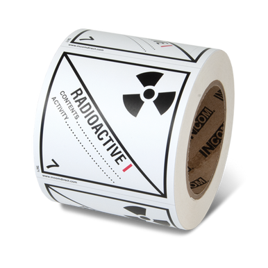 Class 7.1 DOT Label - Radioactive Materials I - White