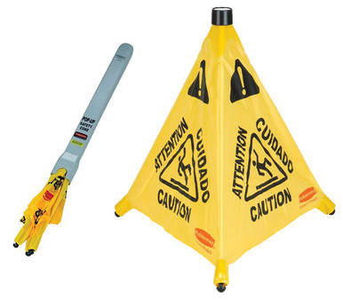 Hi-Vis Pop-Up Caution Safety Cone | 20" | Rubbermaid - All Safety
