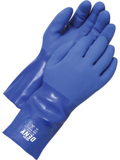 Coated PVC Triple Coated Gauntlet Blue | Bob Dale Gloves