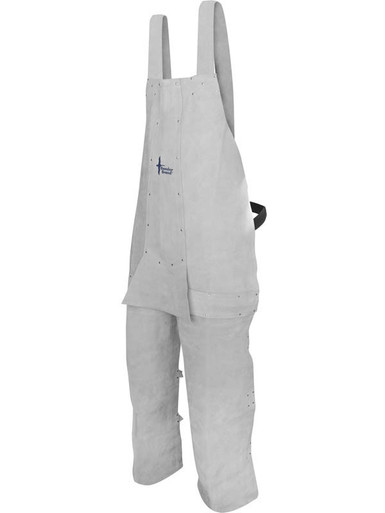 Welding Apron Leather Split Leg Bib Apron Ankle Length Pearl | Bob Dale ...
