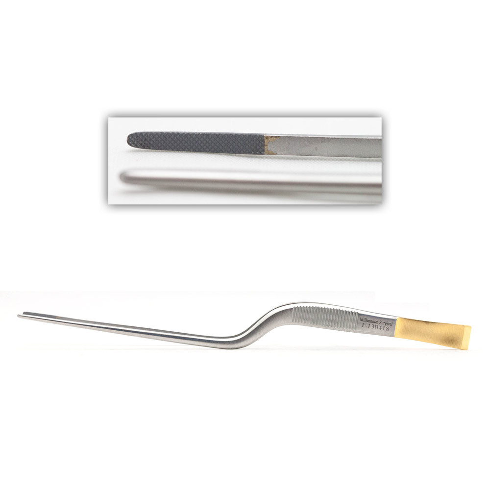 Carbite Cushing 7 3/4In Bayonet Forcep - Millennium Surgical