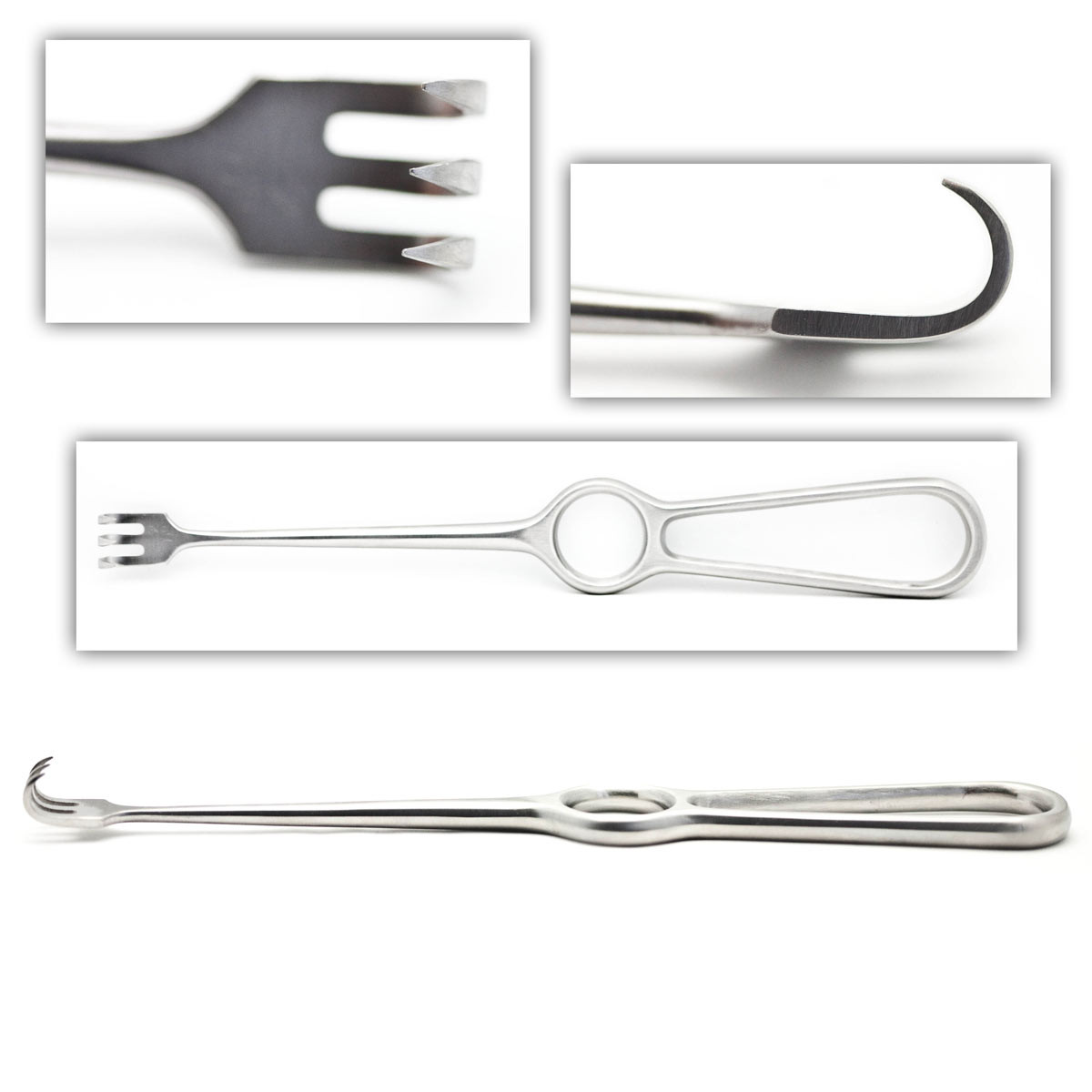 3 Prong Volkman Retractor Sharp 8 | 1-200291 - Millennium Surgical